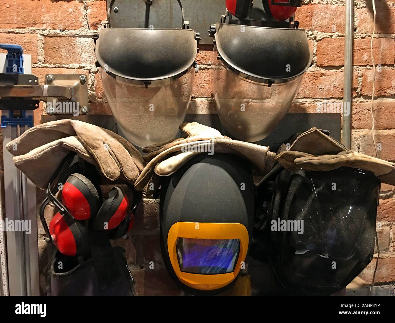 Industrial safety helmets hi-res stock photography and images - Alamy