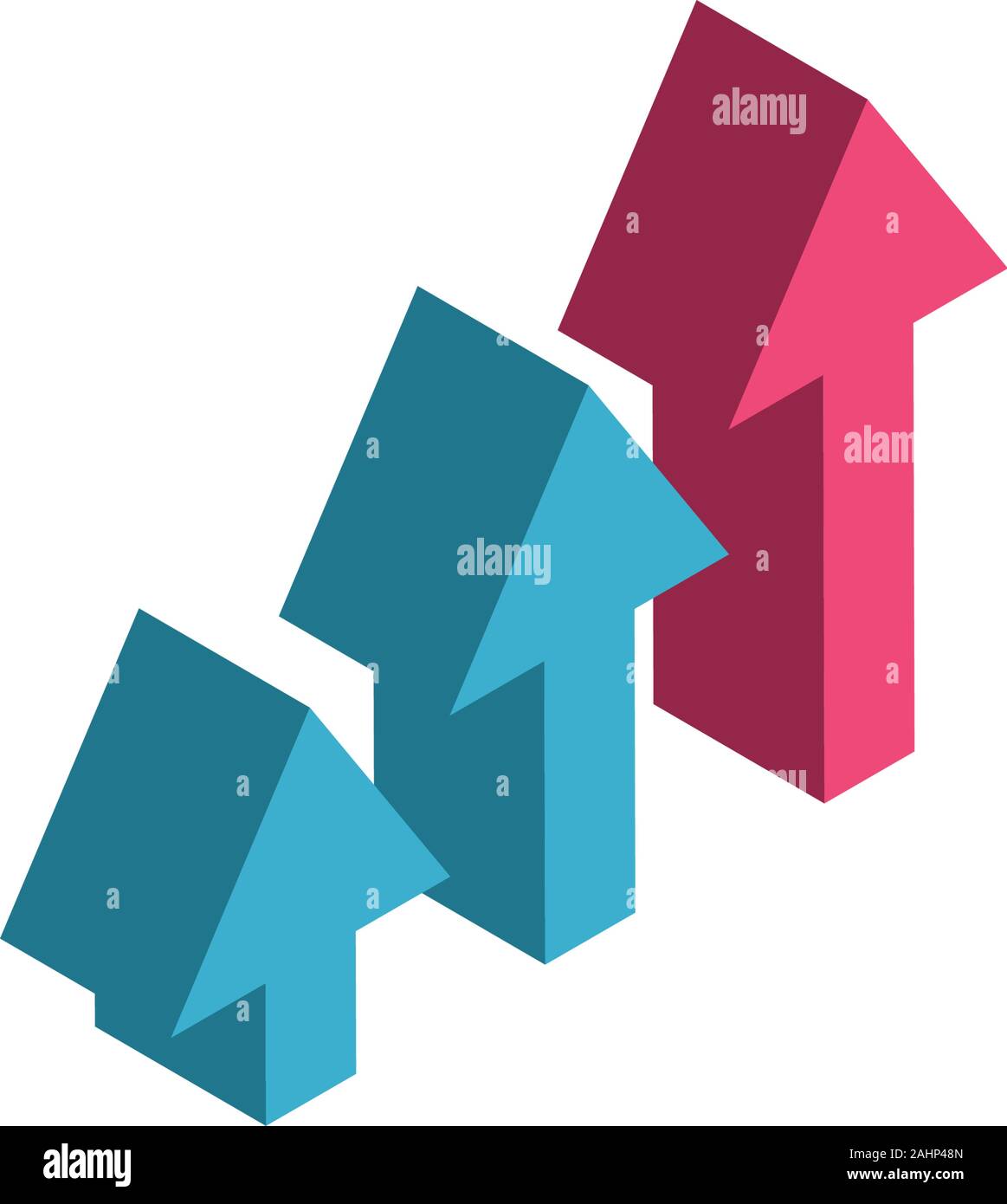 Increase arrows design, workflow infographic data information business analytics and visual ...