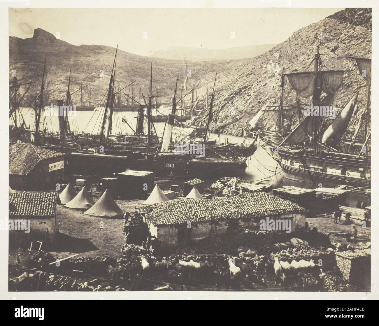 Roger Fenton. Cossack Bay, Balaklava. 1856. England. Salted paper print ...