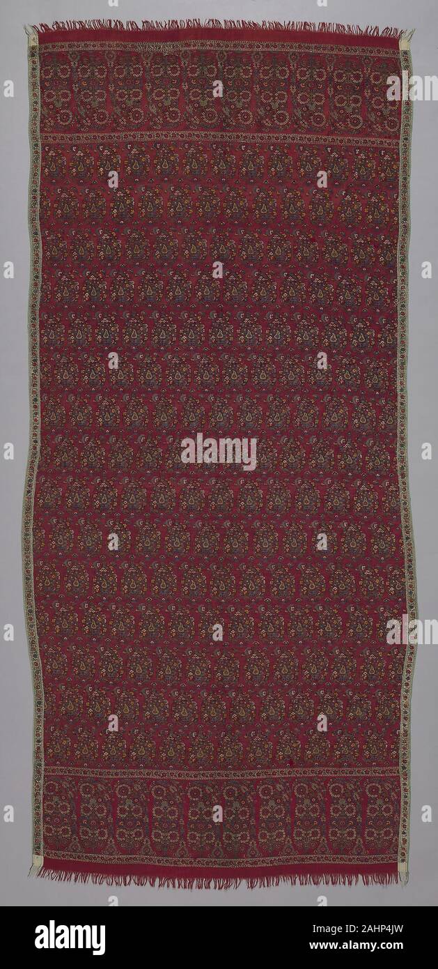 Long Shawl. 1800–1815. India. Wool, double interlocking twill tapestry ...