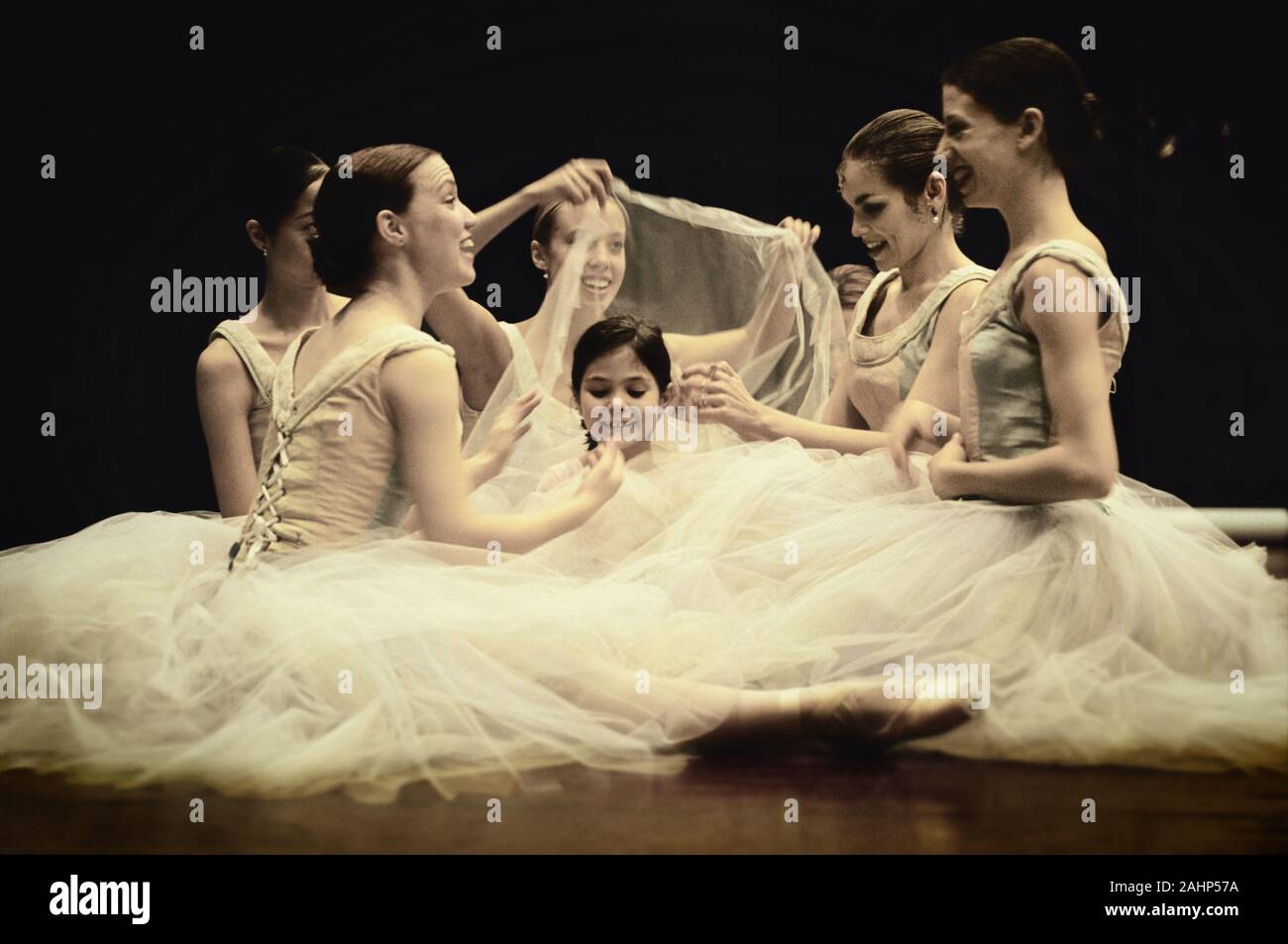 A group of ballerinas having fun Stock Photo - Alamy