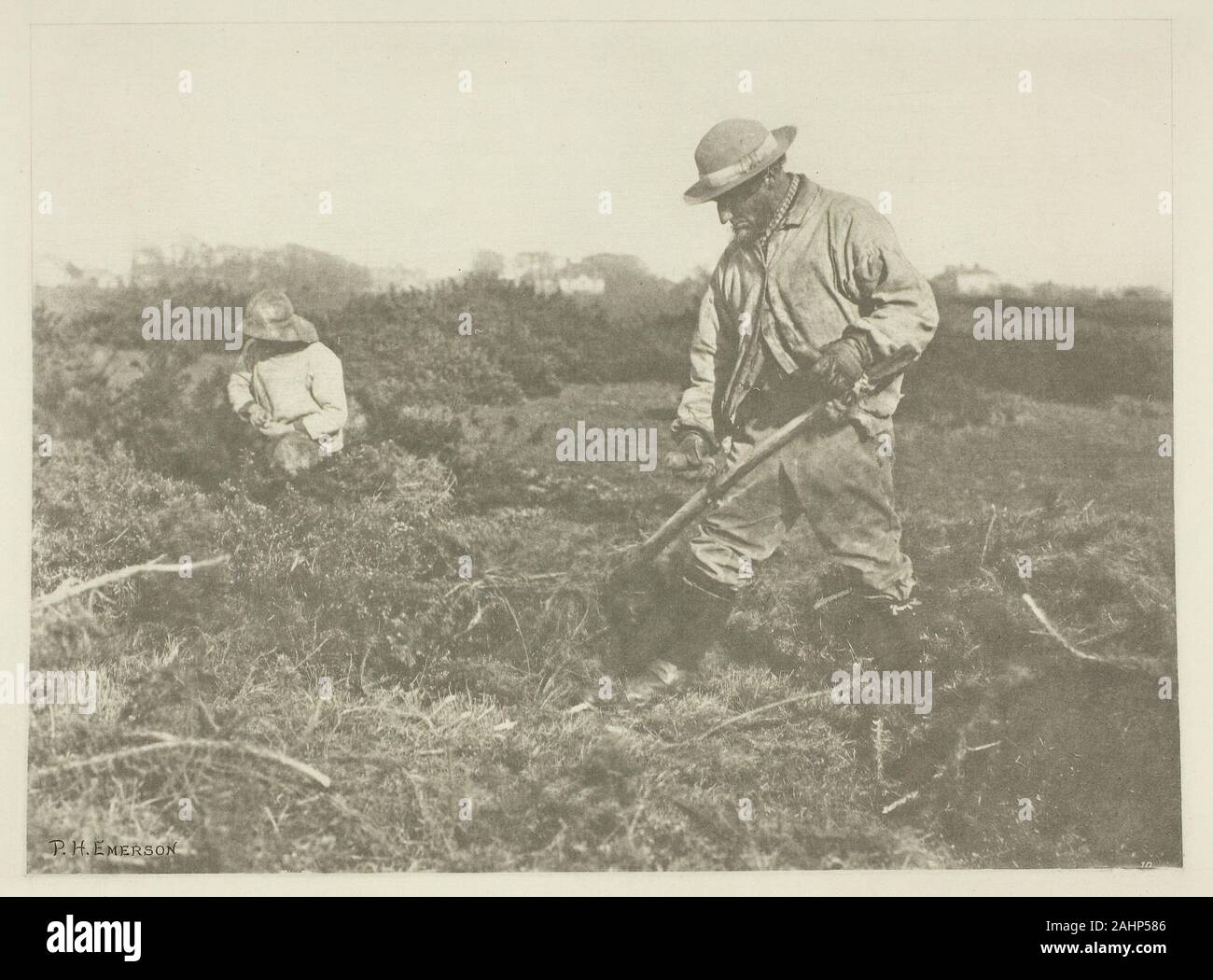 Peter Henry Emerson. Furze-Cutting on a Suffolk Common. 1883–1887 ...
