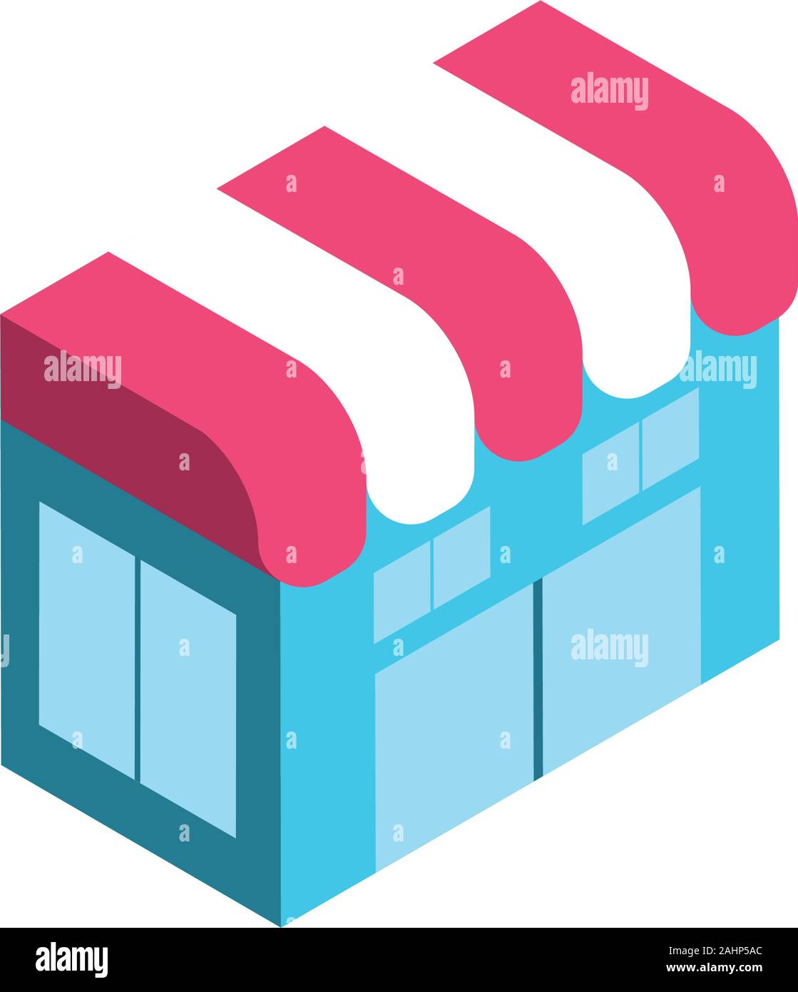 Isometric store design, Digital marketing ecommerce shopping online ...