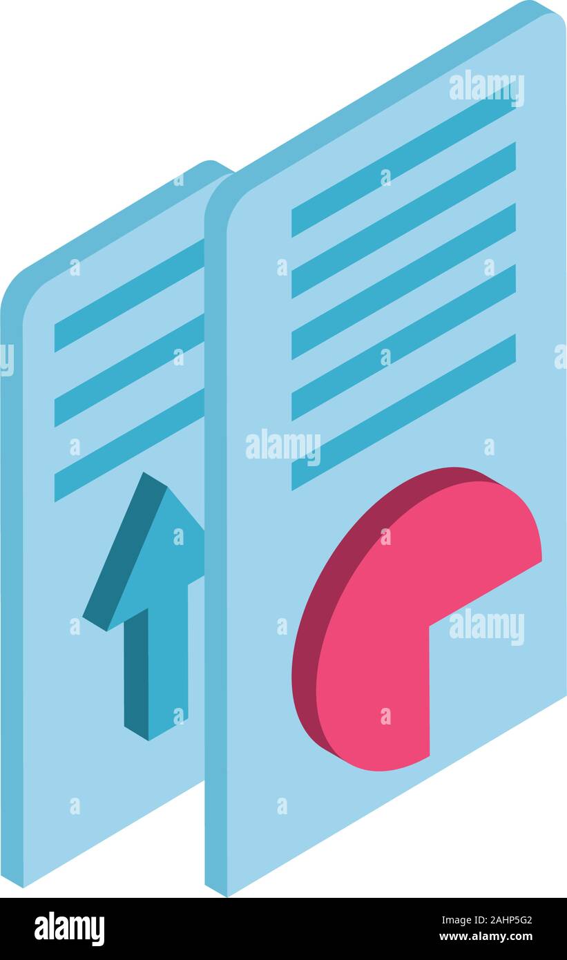 Increase arrow and document design, workflow infographic data ...