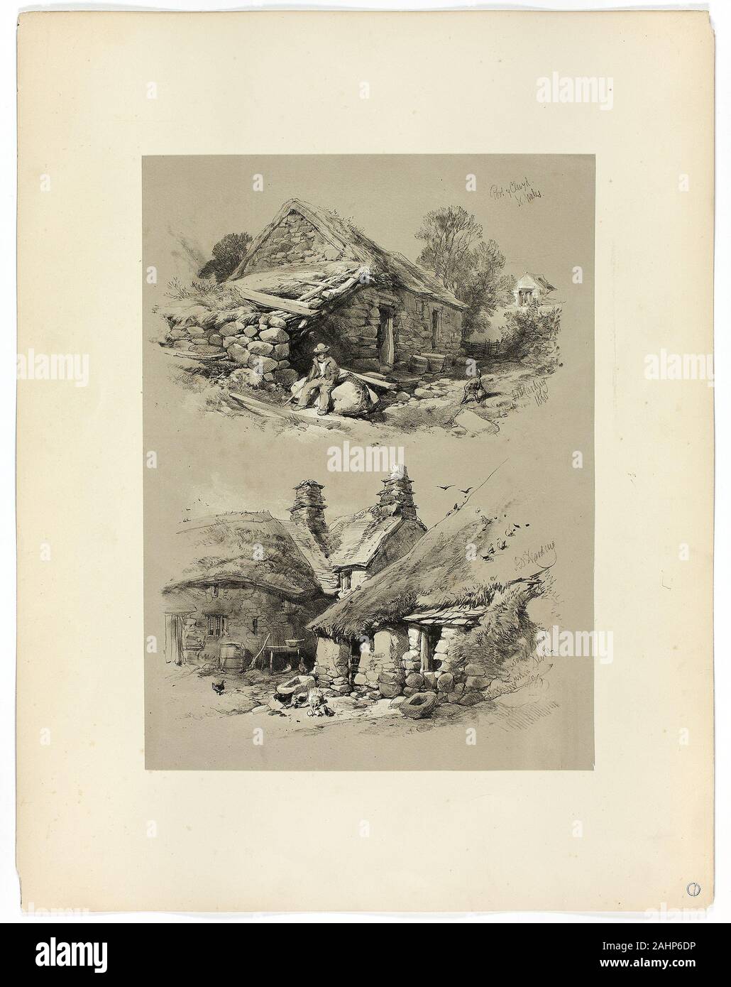 James Duffield Harding. Port of Clwyd and South Brent, Devon, from ...