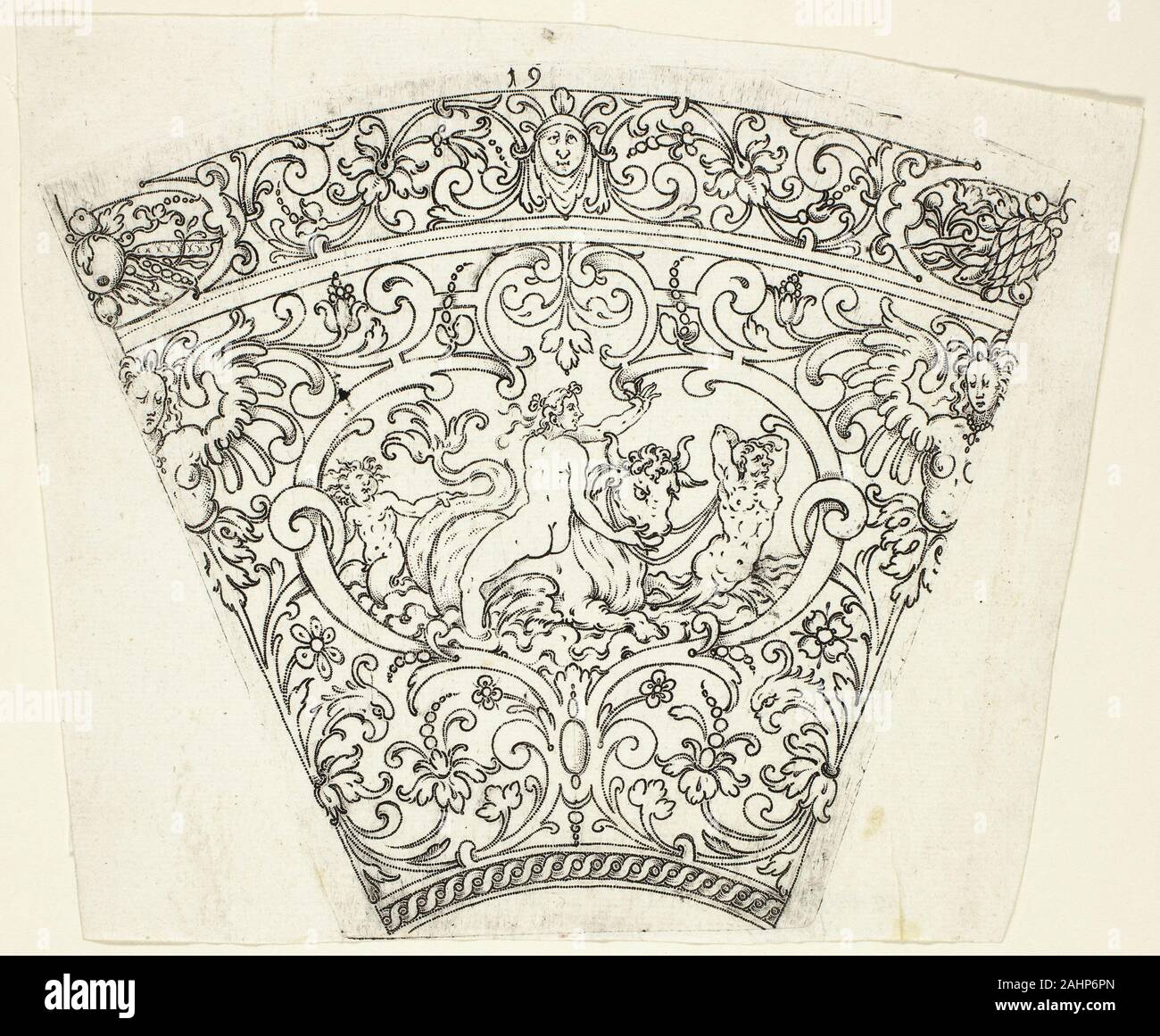 Master A.P.. Plate 19, from twenty ornamental designs for goblets and ...