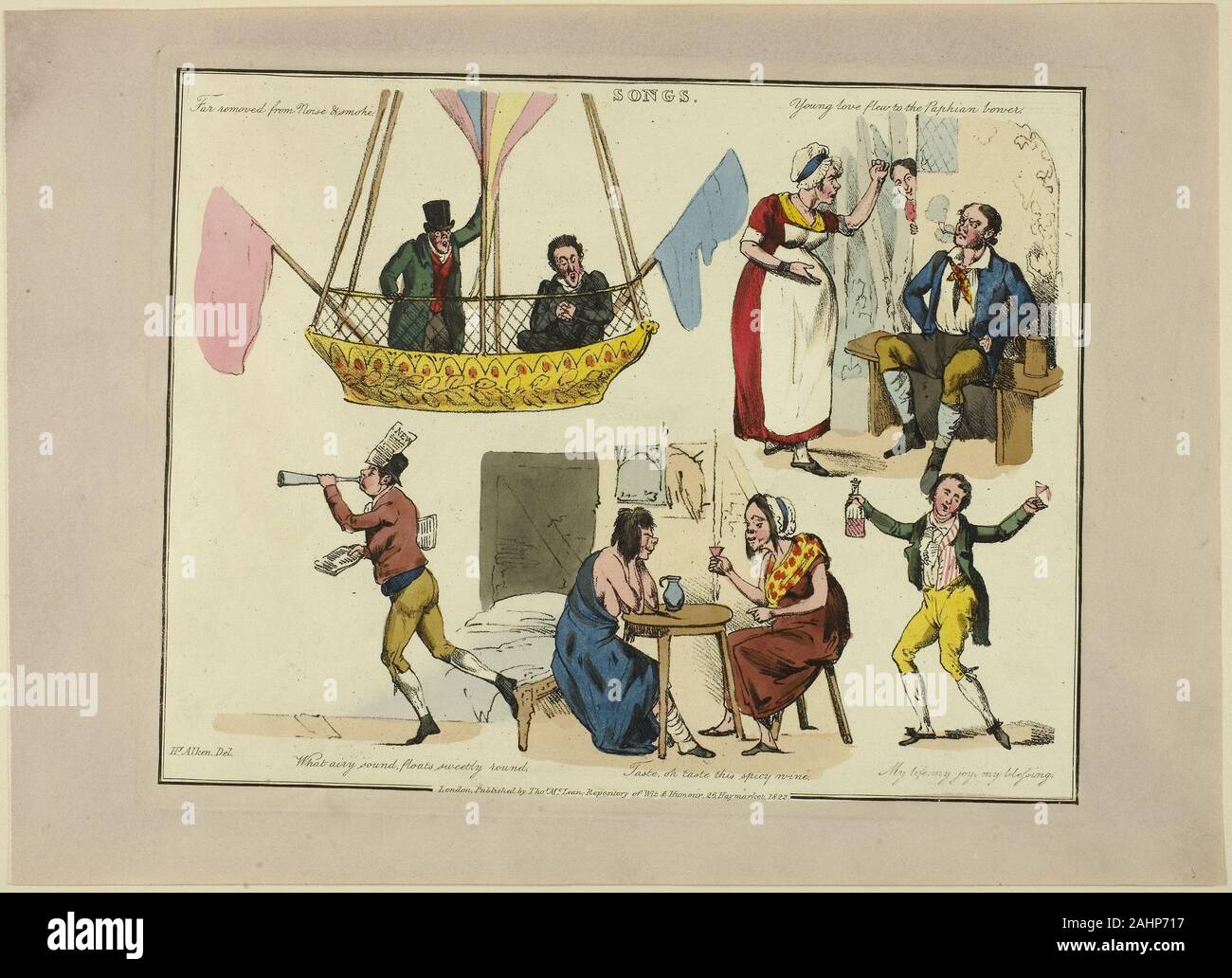 Henry Alken. Plate from Illustrations to Popular Songs. 1822. England ...