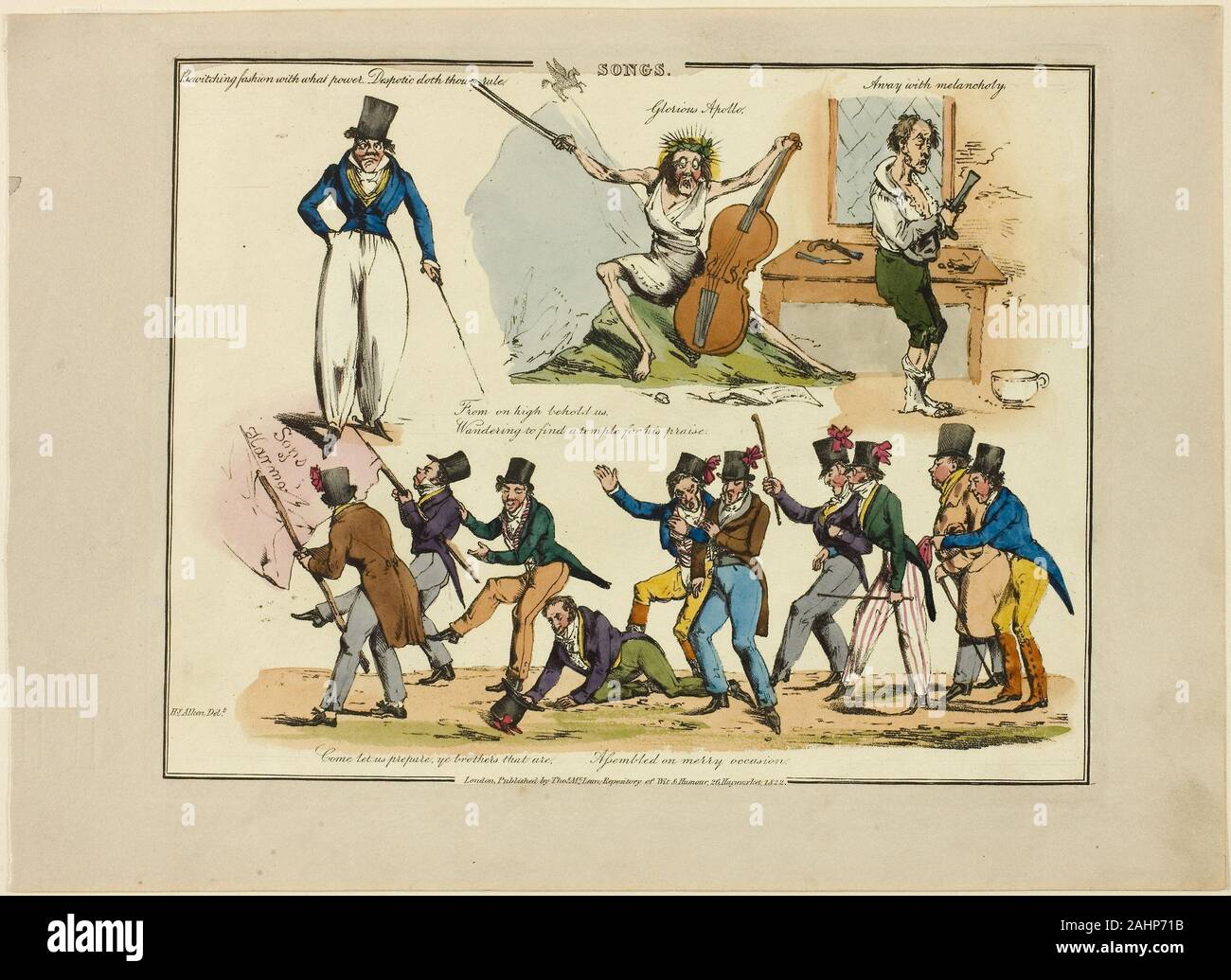 Henry Alken. Plate from Illustrations to Popular Songs. 1822. England ...