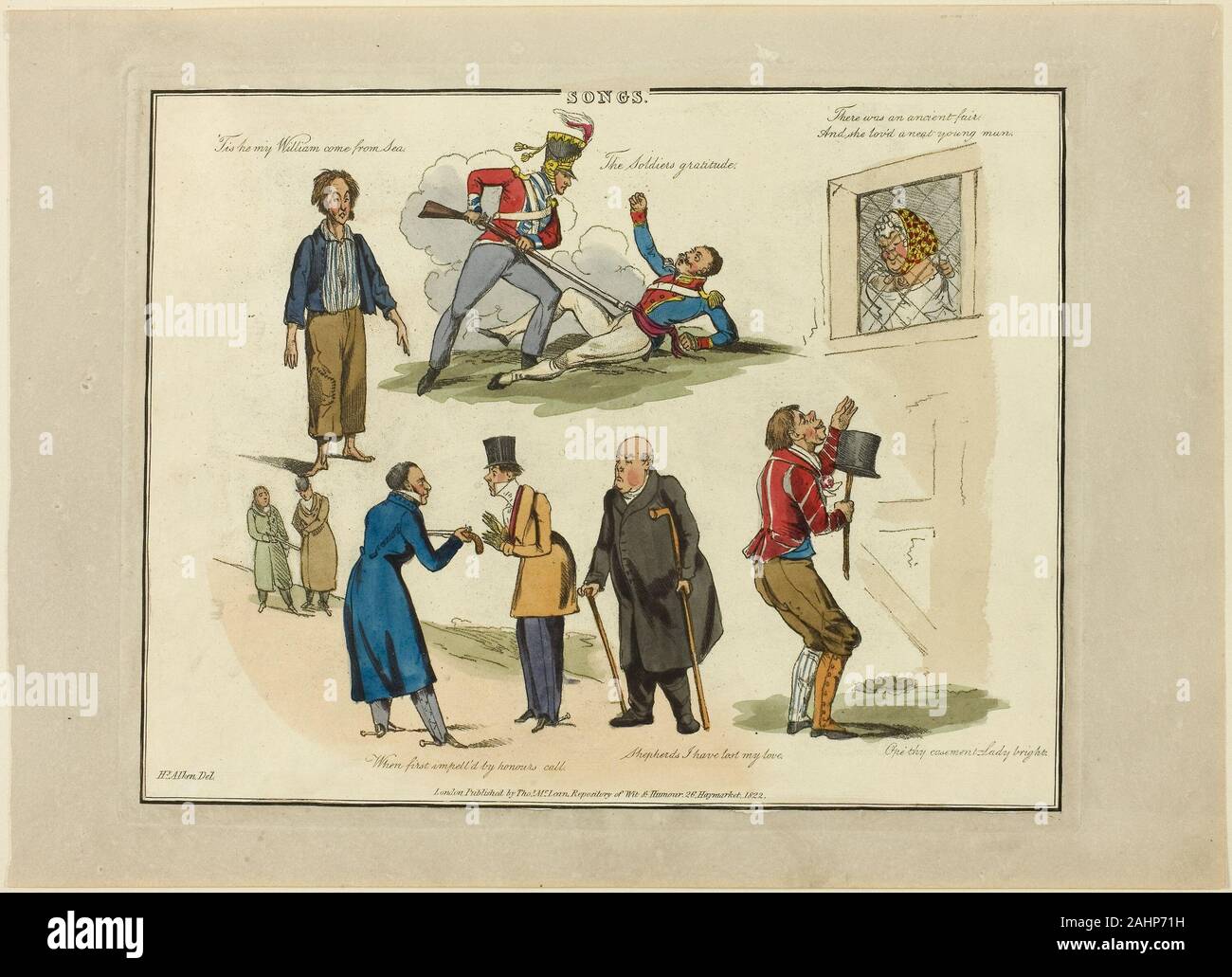 Henry Alken. Plate from Illustrations to Popular Songs. 1822. England ...