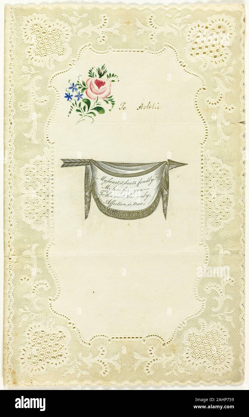 Joseph Addenbrooke. My Heart Beats Fondly (Valentine). 1850–1859 ...