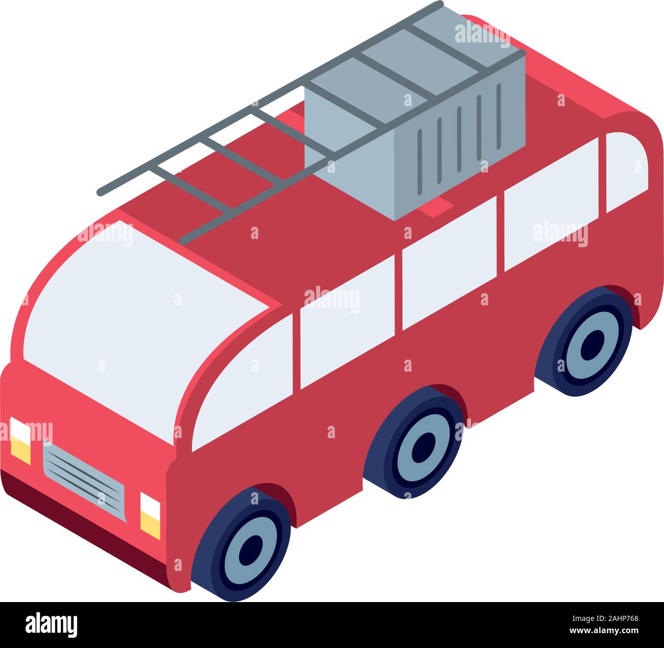 Isometric red van design, Transportation vehicle transport wheel speed ...