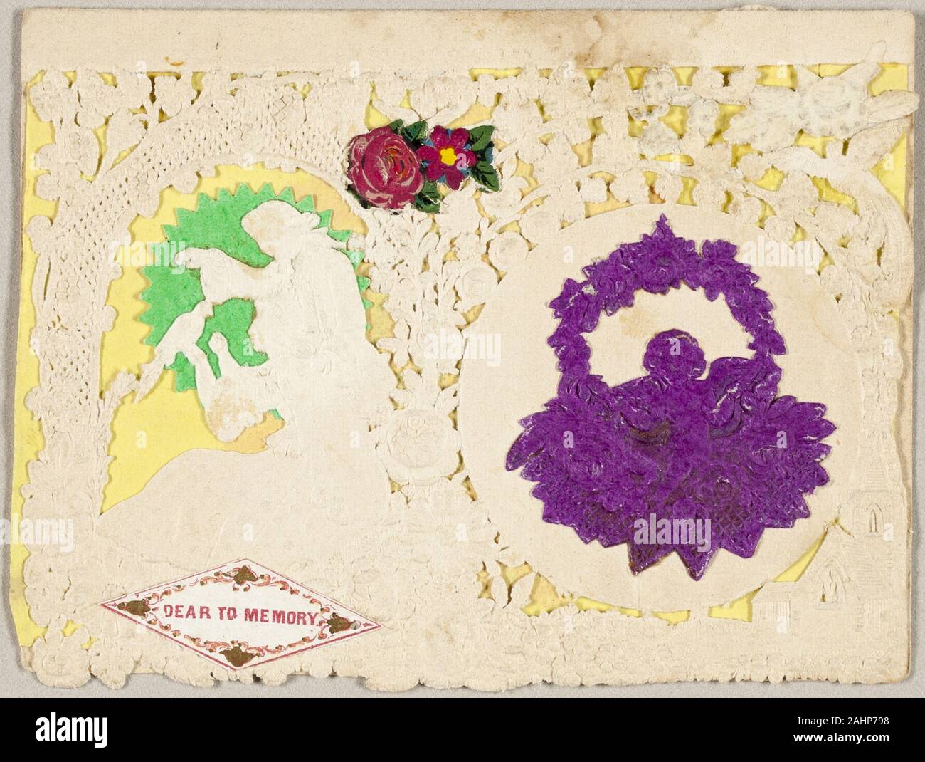 C. Lang. Dear to Memory (valentine). 1850–1859. United States. Collaged ...