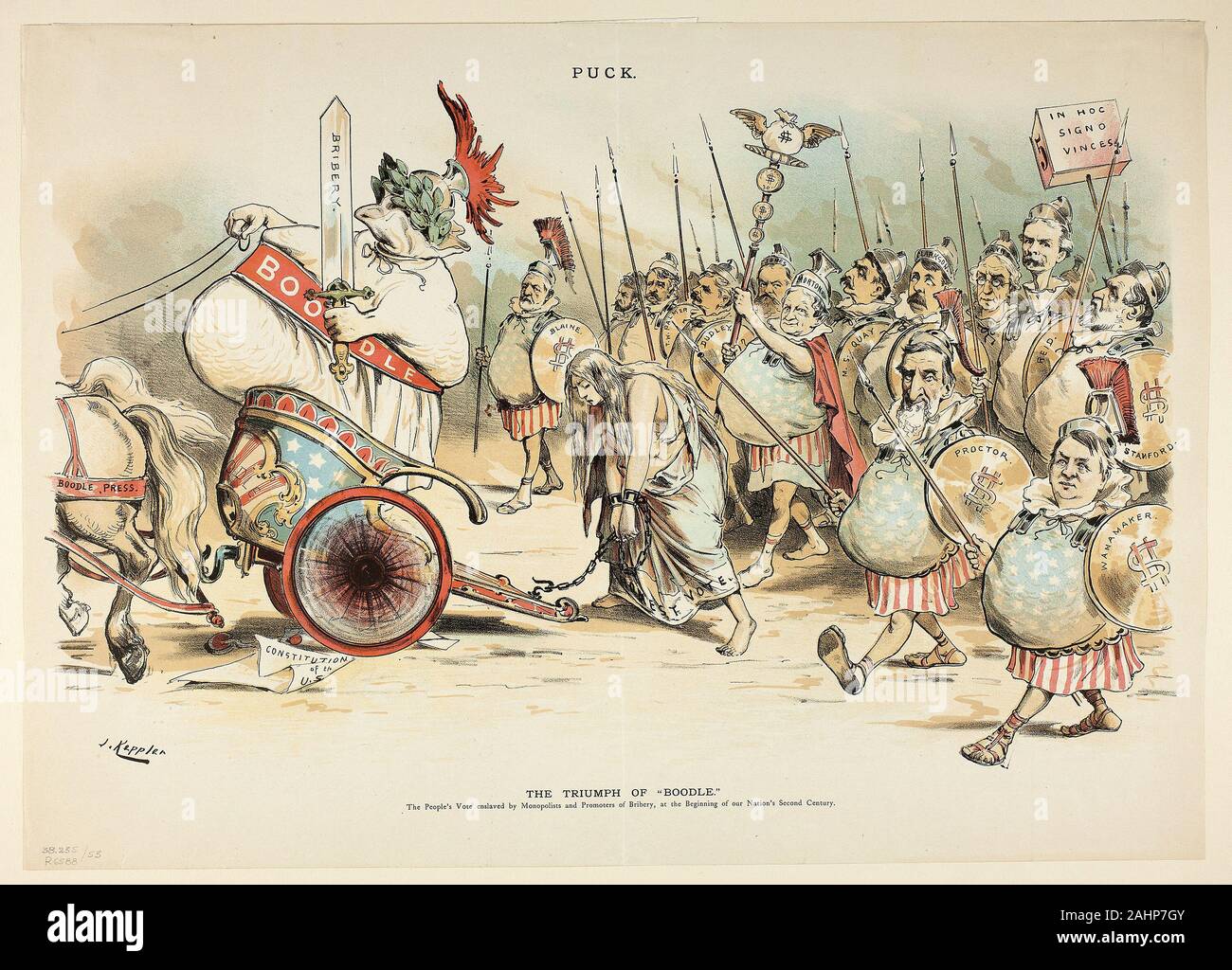 Joseph Keppler. The Triumph of Boodle, from Boodle. 1858–1894. United ...