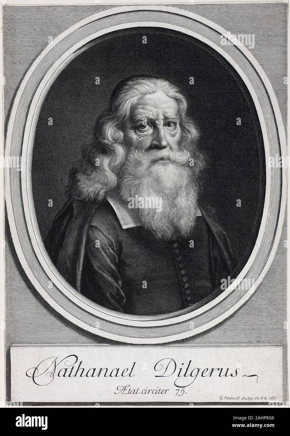 Gérard Edelinck. Nathanael Dilgerus. 1683. France. Engraving on paper ...