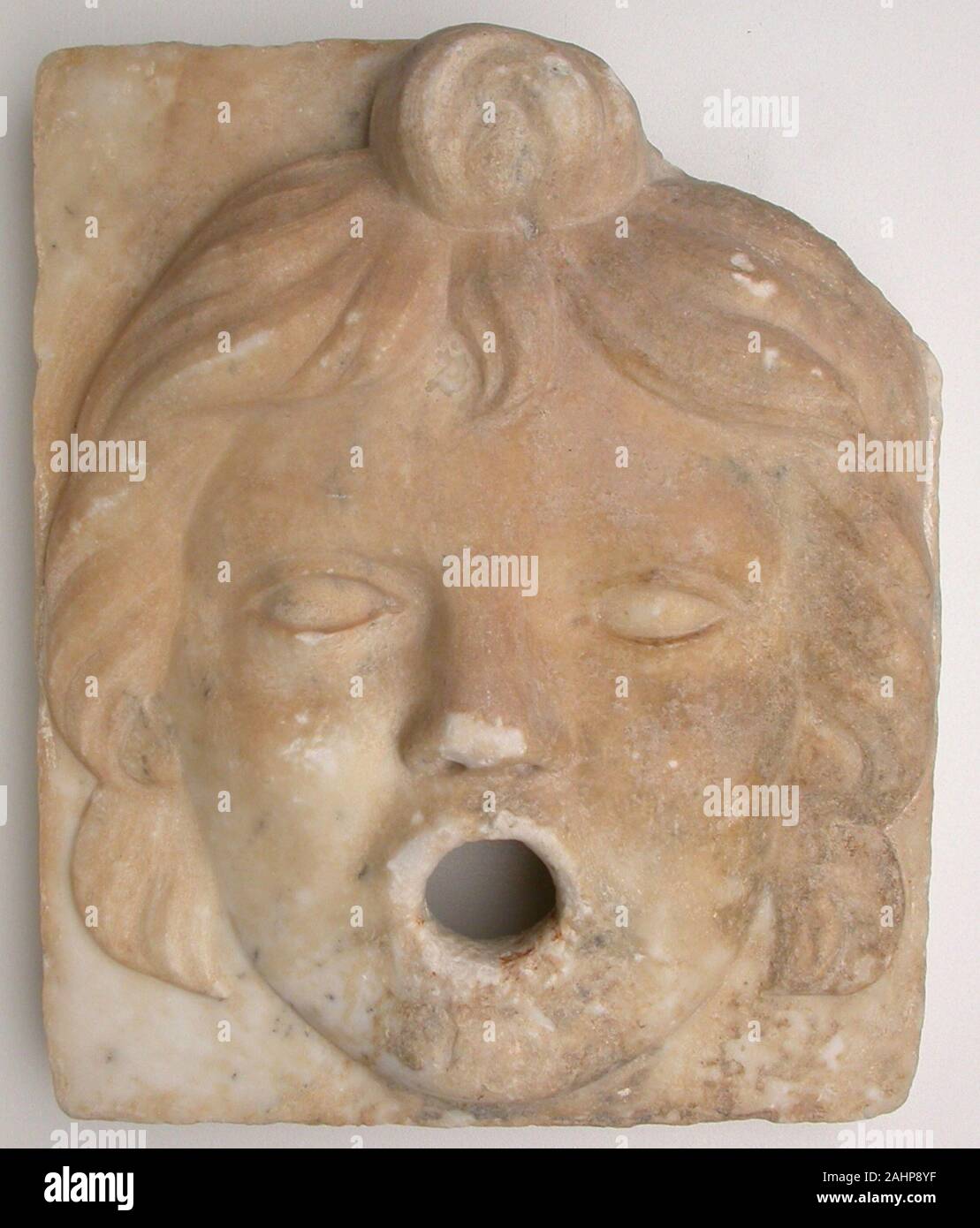 Ancient Roman. Fountain Spout. 1 AD–100 AD. Pompeii. Marble Stock Photo ...
