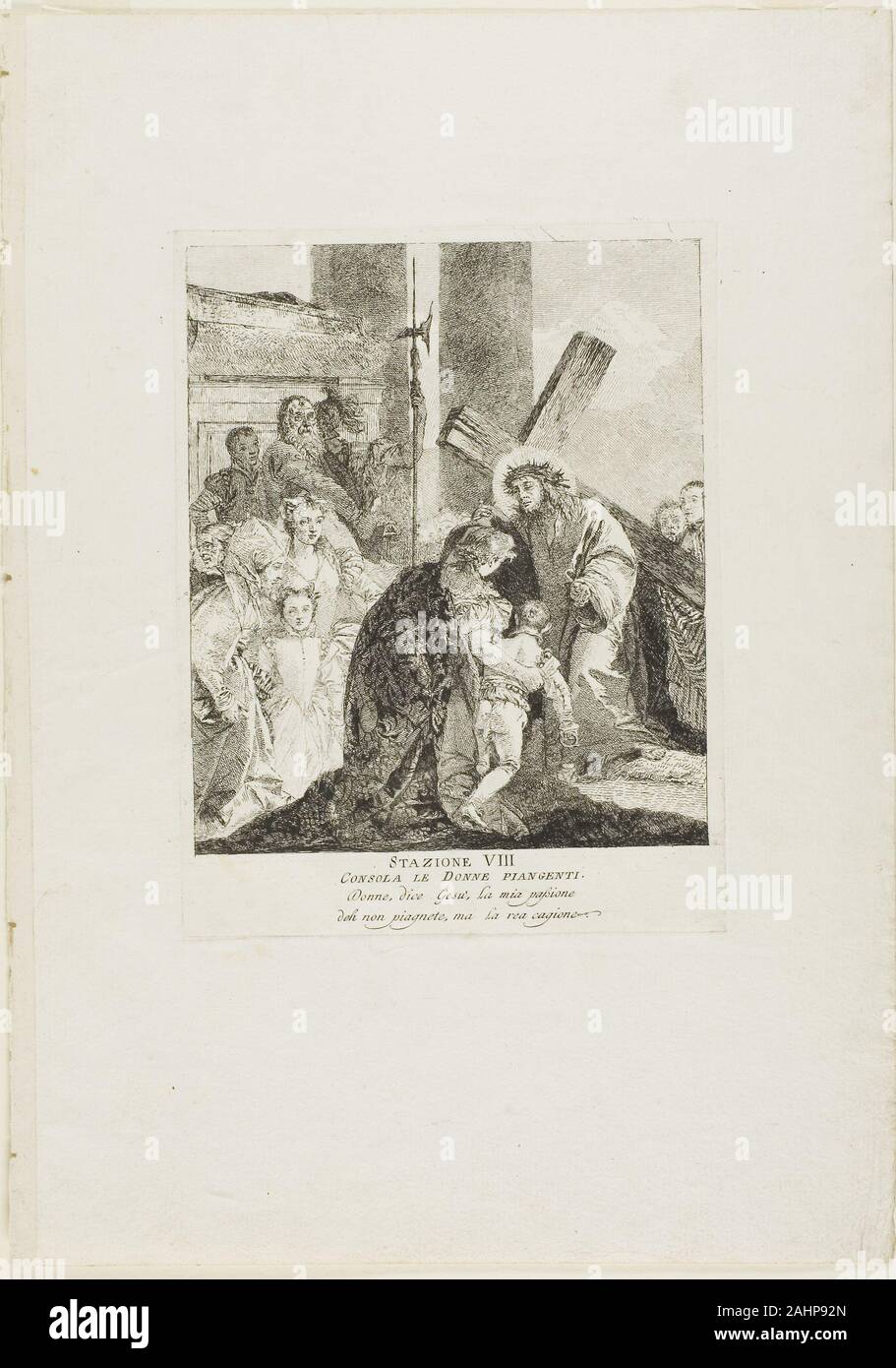 Giovanni Domenico Tiepolo. Christ Consoles the Weeping Women, plate ...