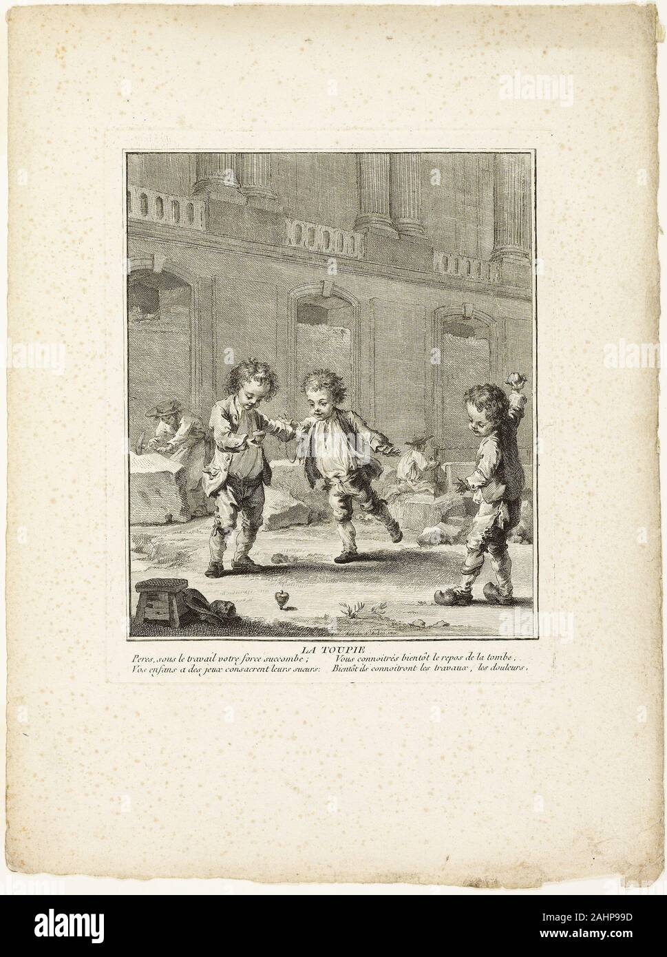 Jean Baptiste Tilliard, I. The Top, from The Games of the Urchins of ...