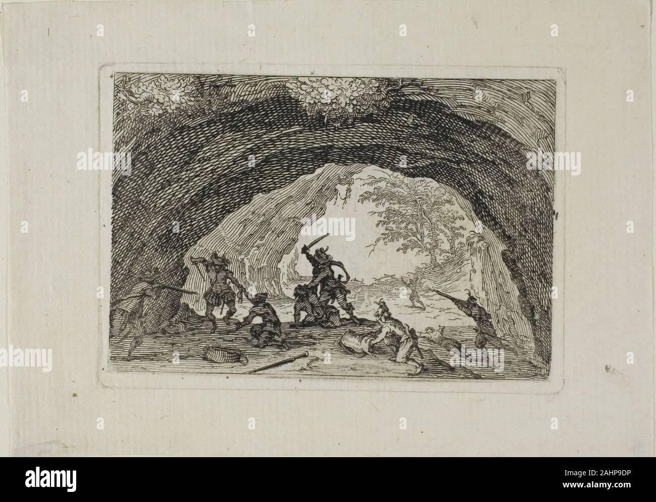 Jacques Callot. The Cavern of Brigands, from The Caprices. 1617–1627 ...