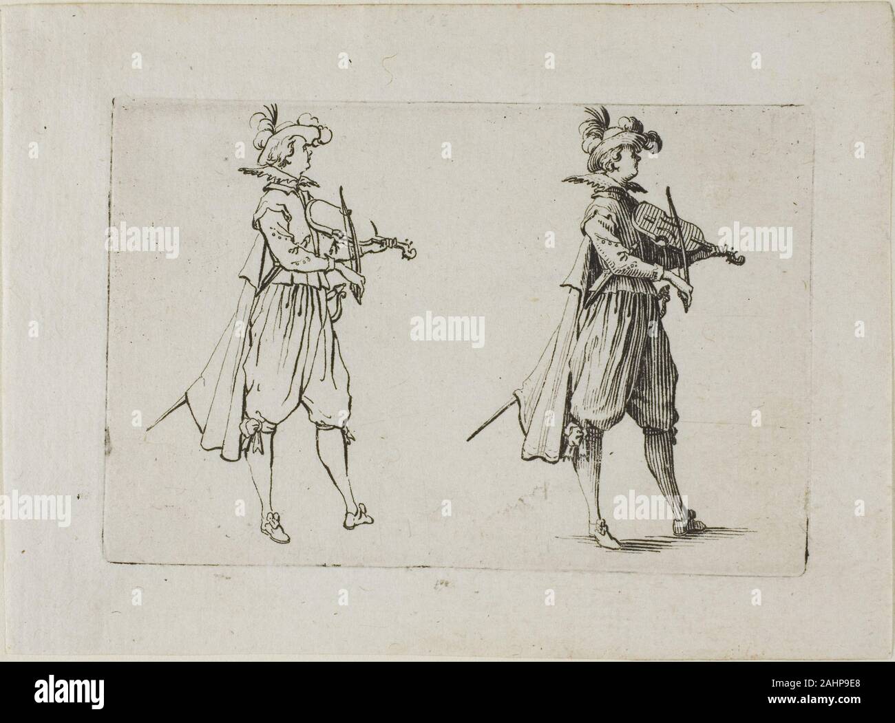 Jacques Callot. The Violin Player, from The Caprices. 1617–1627. France ...