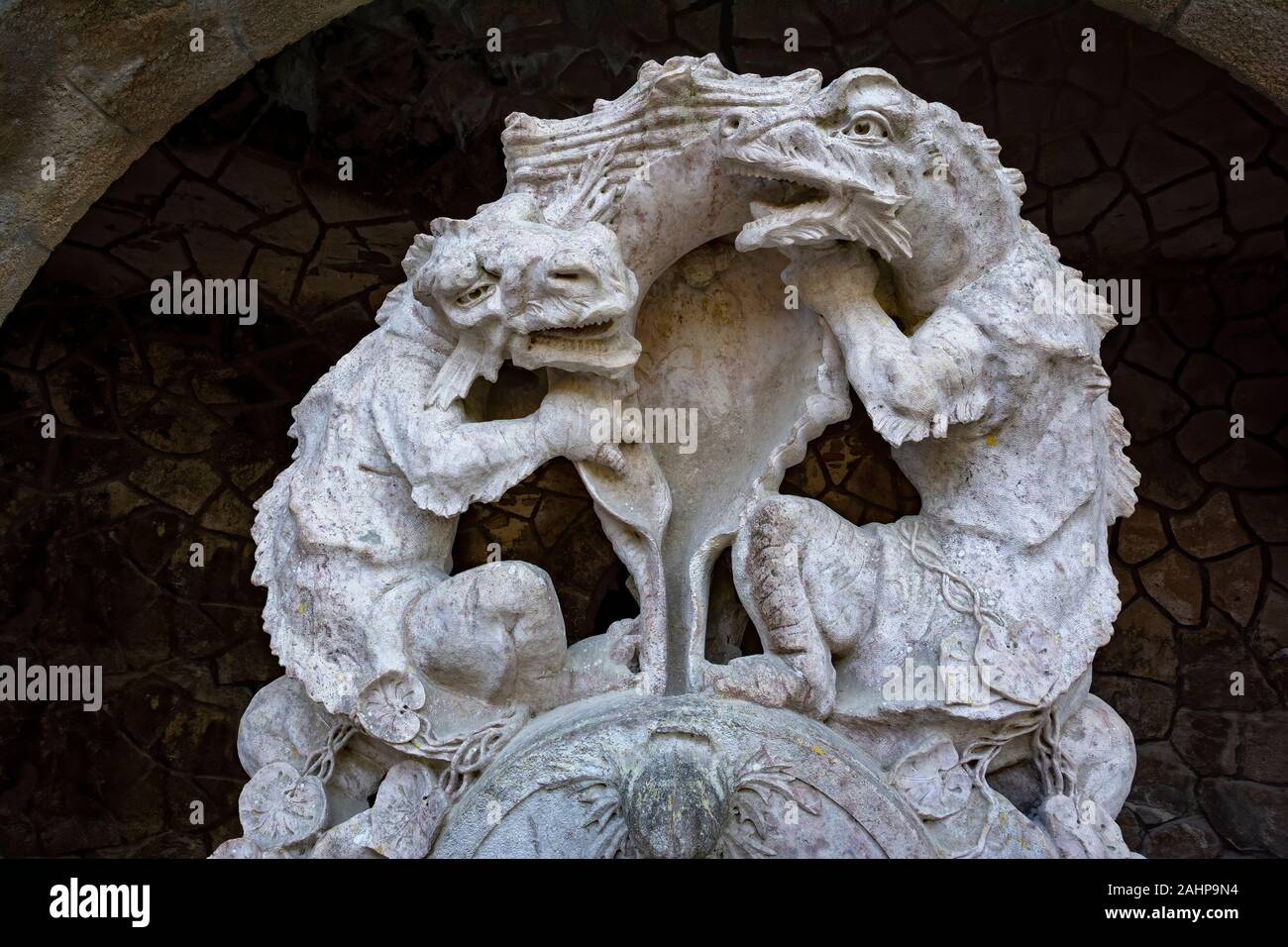 Quinta da Regaleira, Portugal, Sintra. Eccentrically decorated palace ...