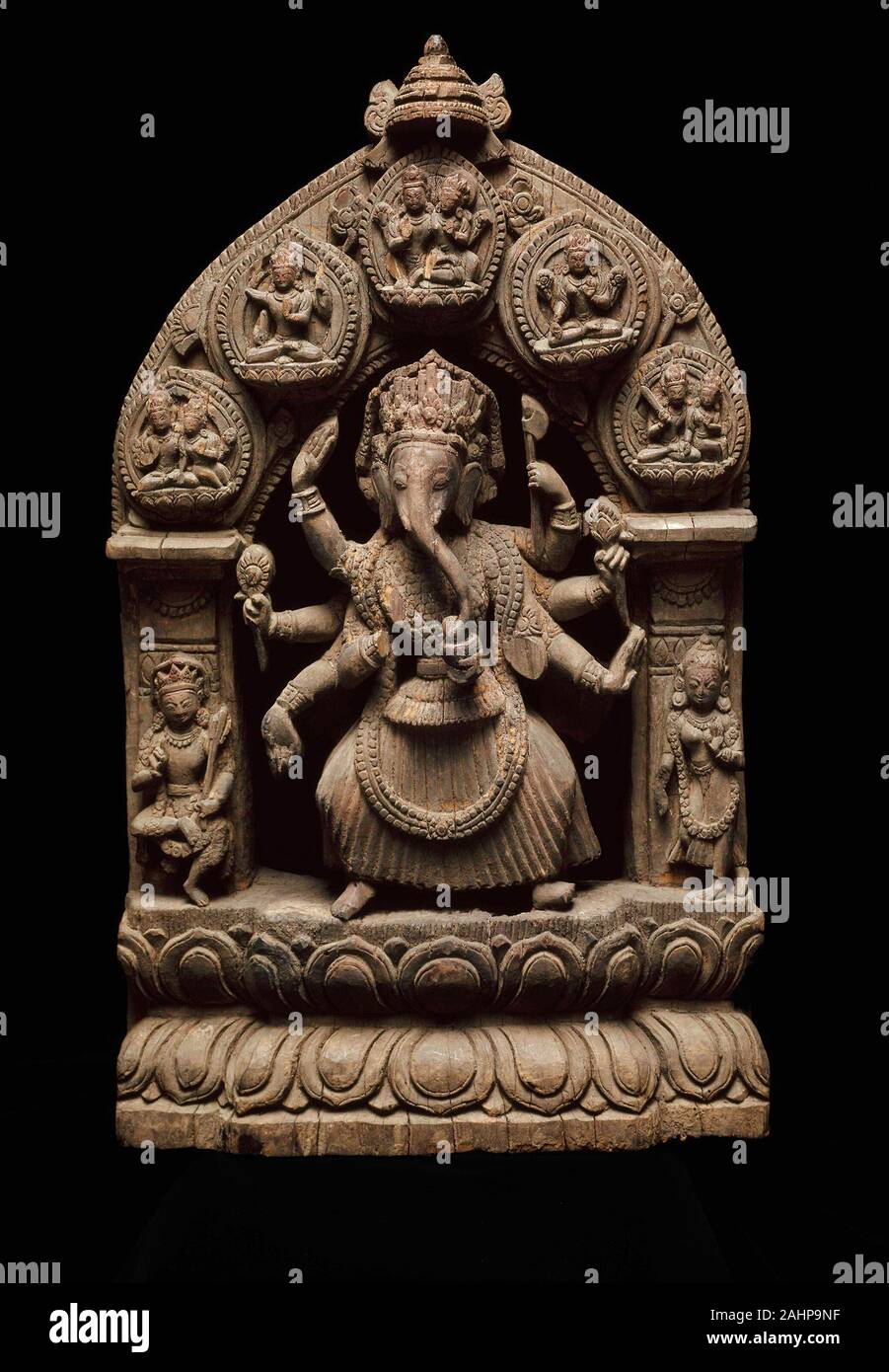 Eight-Armed Dancing God Ganesha. 1601–1800. Kathmandu Valley. Wood ...