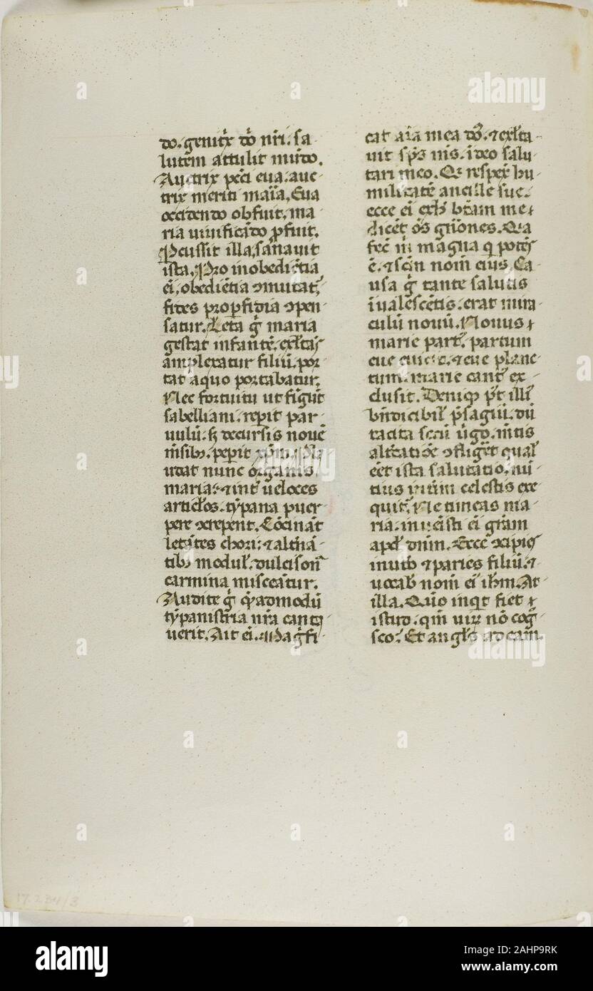 Illuminated Manuscript Leaf. 1445–1455. Italy. Manuscript cutting with ...