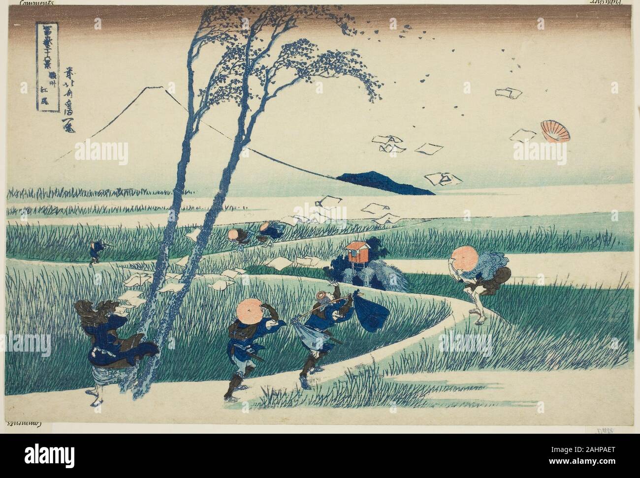 Katsushika Hokusai. Ejiri in Suruga Province (Sunshu Ejiri), from the ...