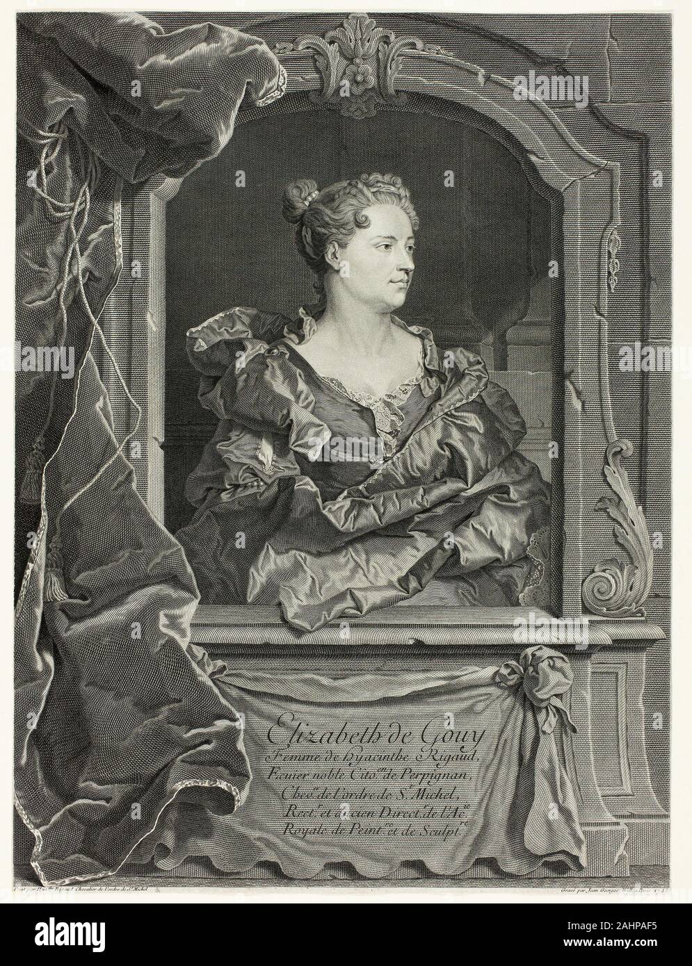 Johann Georg Wille. Portrait of Elizabeth de Gouy. 1743. Germany ...