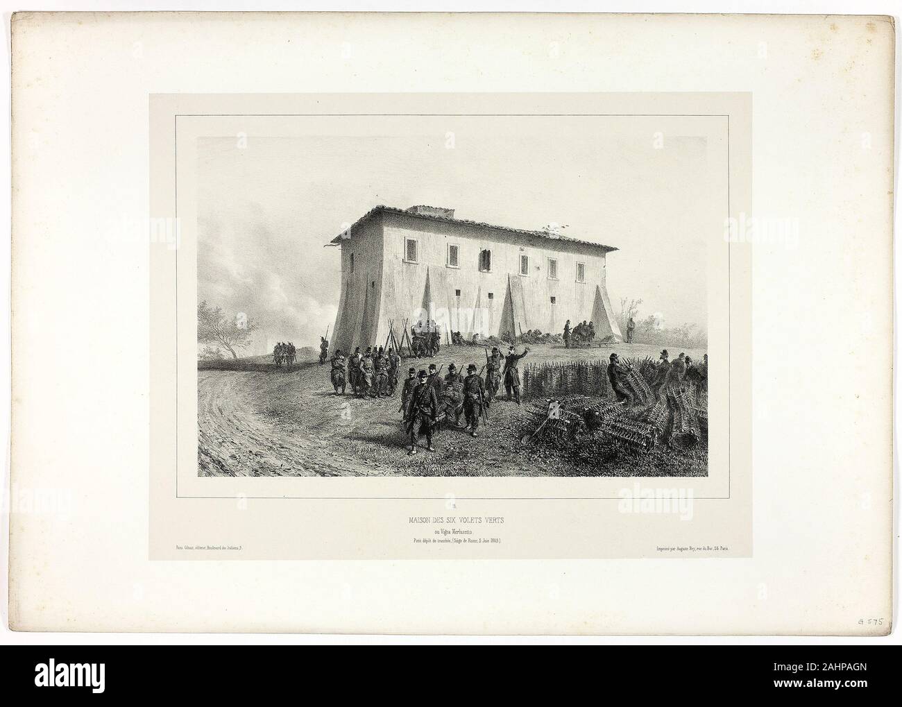 Denis Auguste Marie Raffet. House of Six Green Shutters, from Souvenirs ...