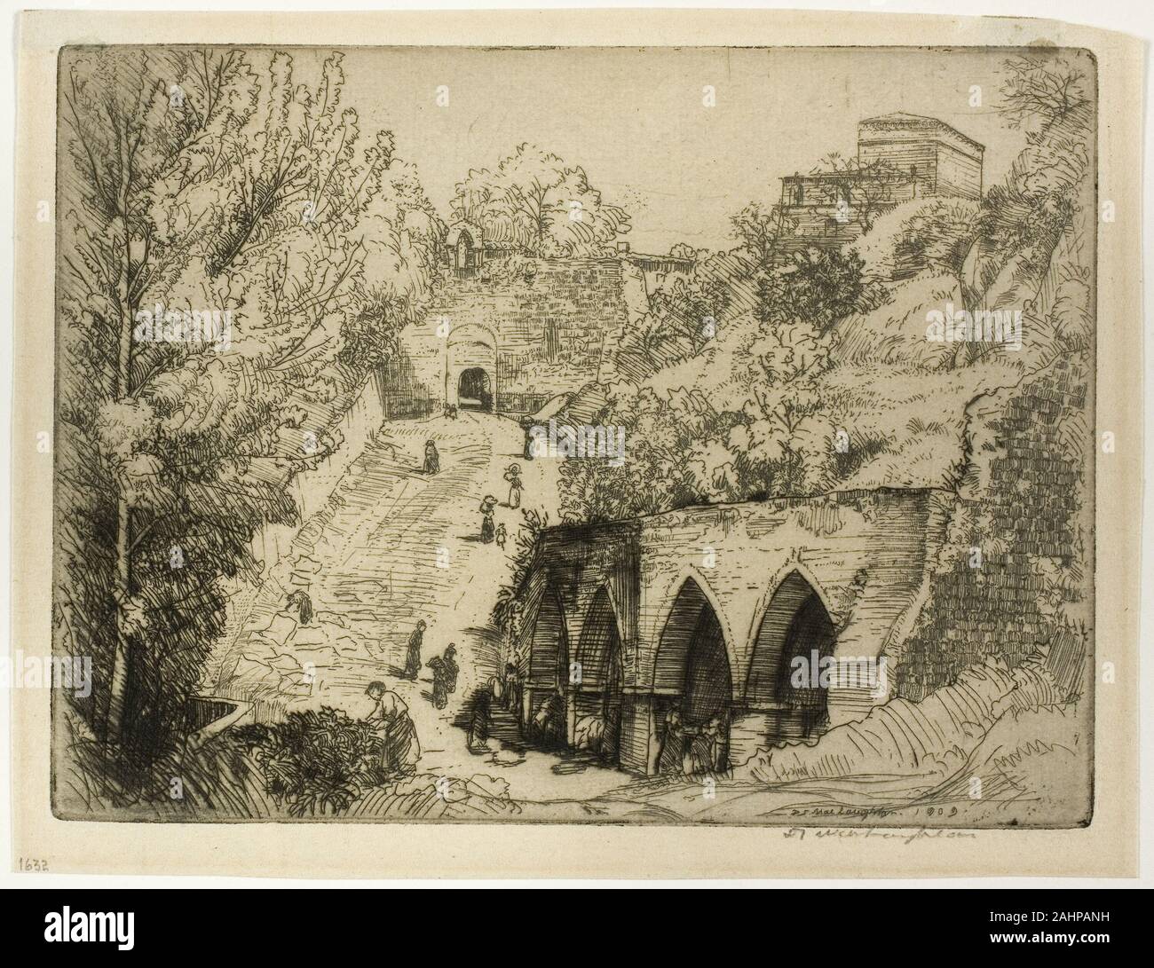 Donald Shaw MacLaughlan. The Fountains. 1909. United States. Etching in ...