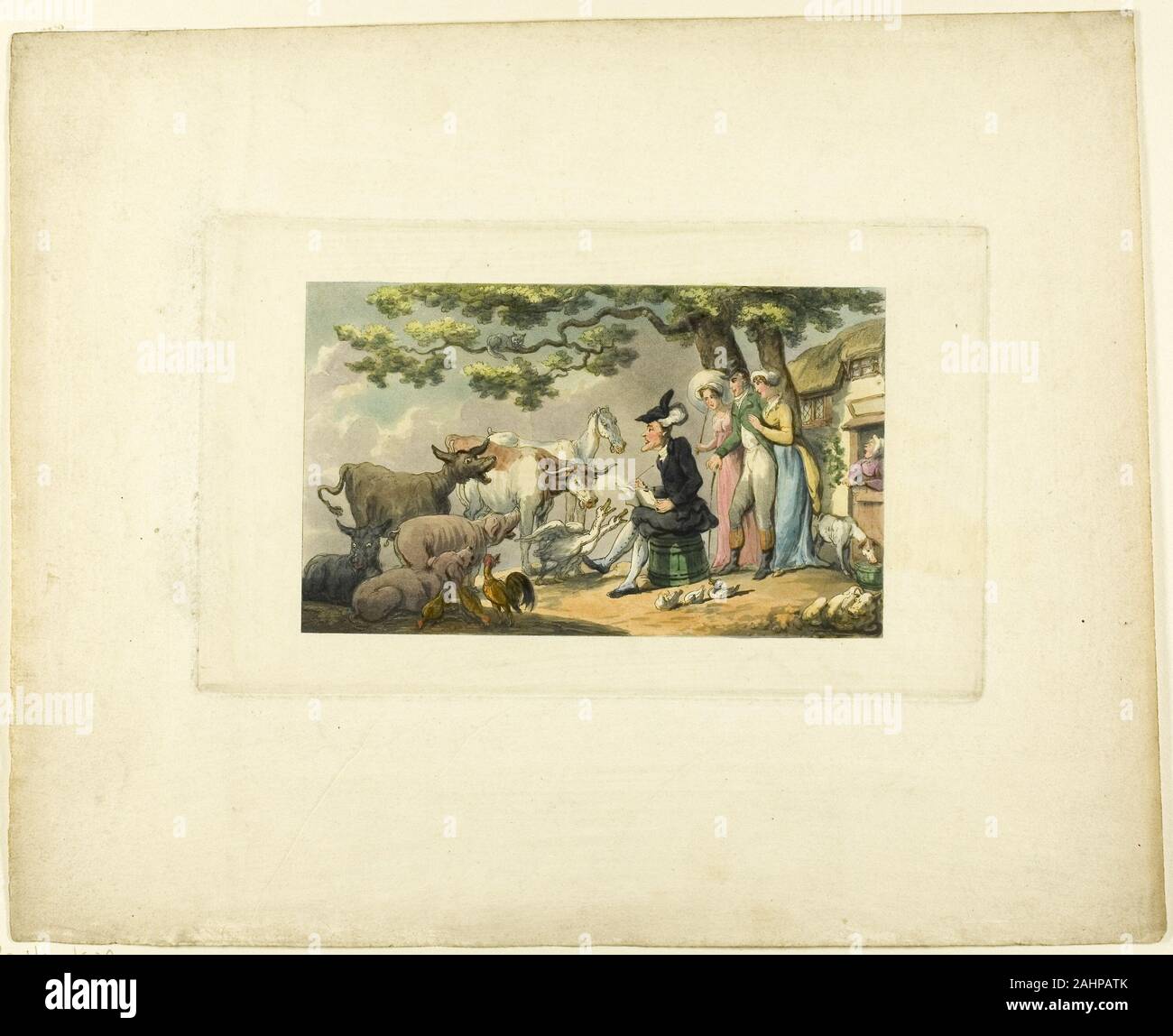 Thomas Rowlandson. Doctor Syntax Drawing After Nature, from The Tour of ...