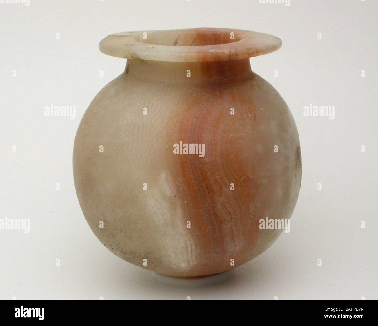 Ancient Egyptian. Vessel. 2494 BC–2160 BC. Egypt. Calcite Stock Photo ...
