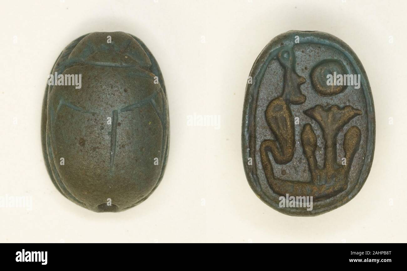 Ancient Egyptian. Scarab Uraei with Lotus. 1550 BC–1068 BC. Egypt ...