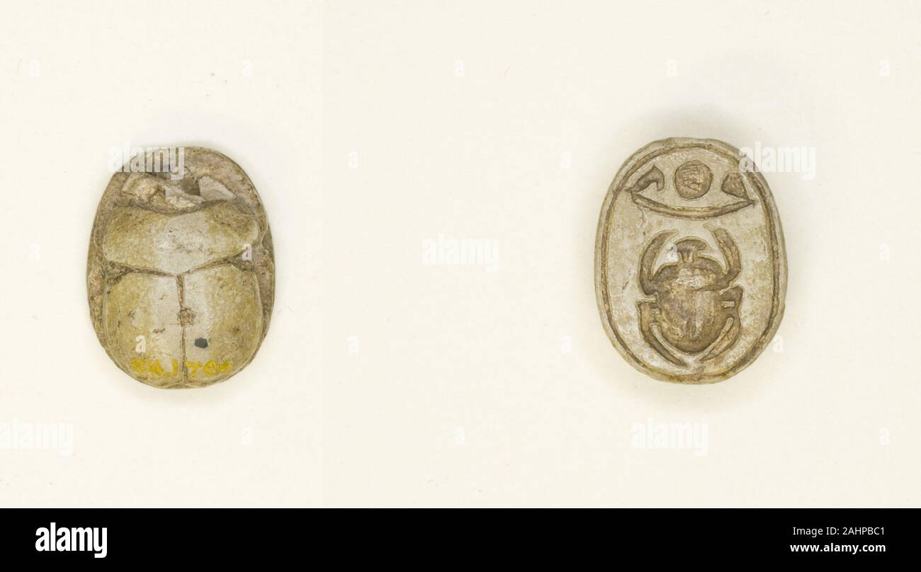 Ancient Egyptian. Scarab Wish Formula. 1550 BC–1069 BC. Egypt. Steatite ...