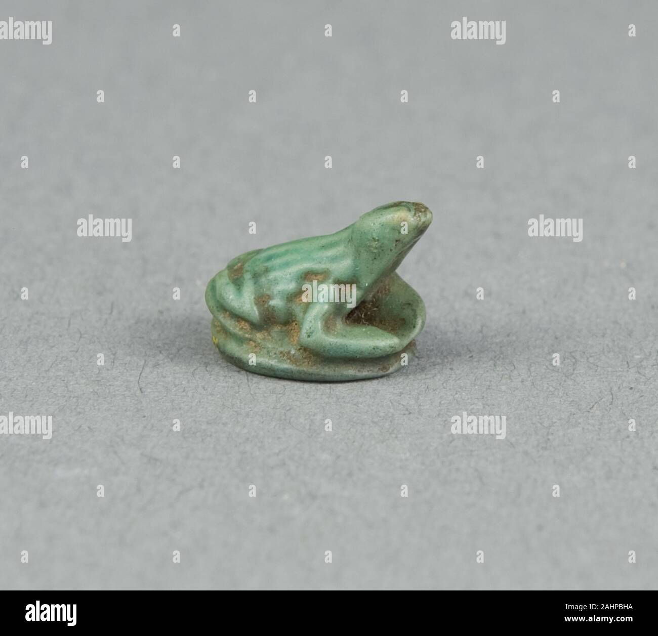 Ancient Egyptian. Scaraboid of a Frog; Ankh Sign on Underside. 1550 BC ...