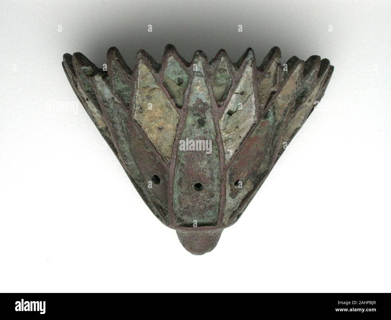 Ancient Egyptian. Lotus Flower. 1069 BC–664 BC. Egypt. Bronze, inlay ...