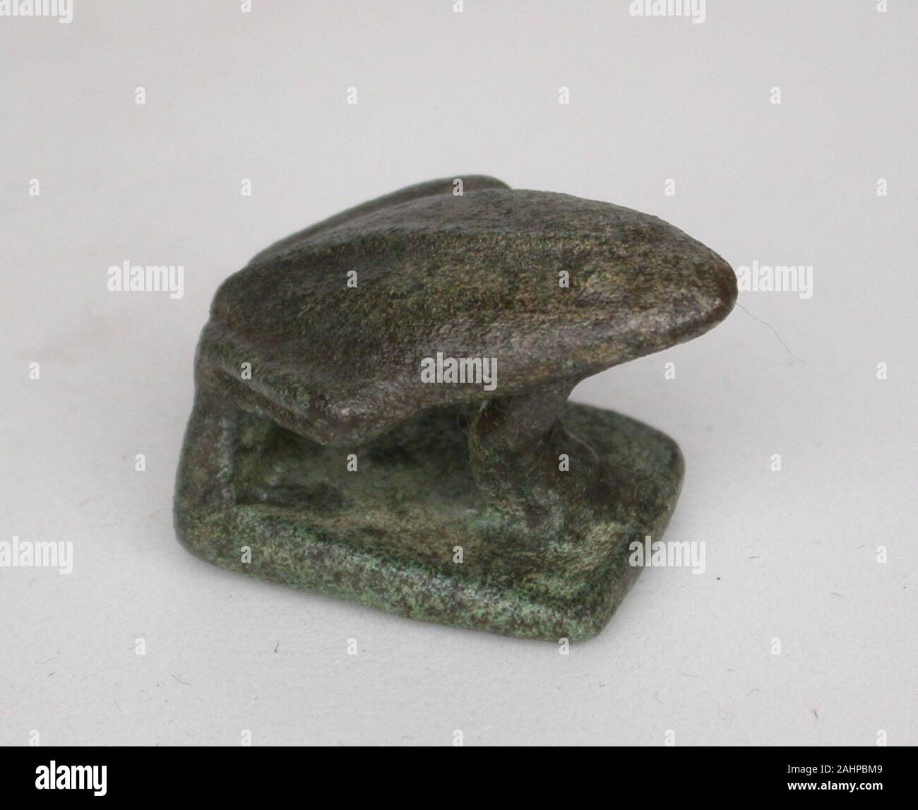Ancient Egyptian. Amulet of a Frog. 2134 BC–1991 BC. Egypt. Bronze ...