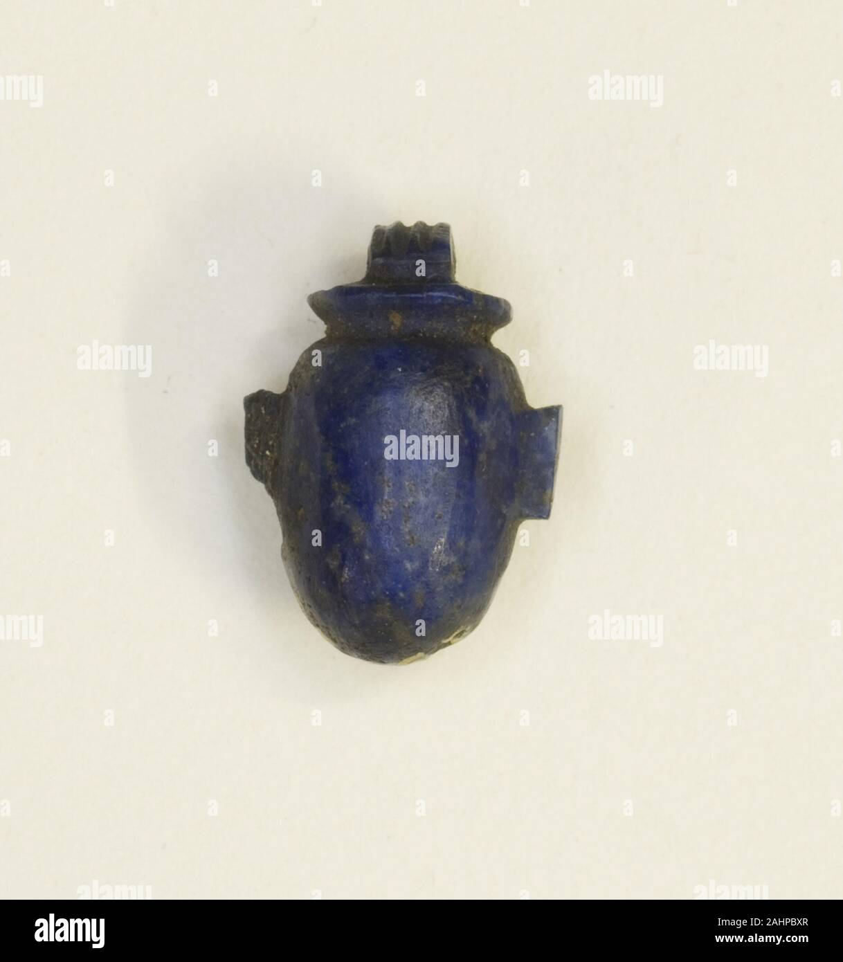 Ancient Egyptian. Amulet of a Heart. 1070 BC–656 BC. Egypt. Lapis ...