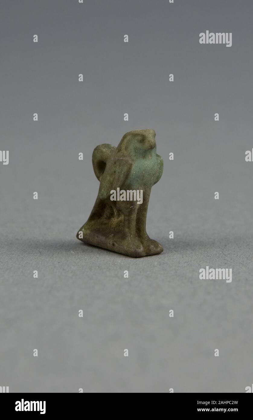 Ancient Egyptian. Amulet of a Hawk. 1070 BC–656 BC. Egypt. Faience ...