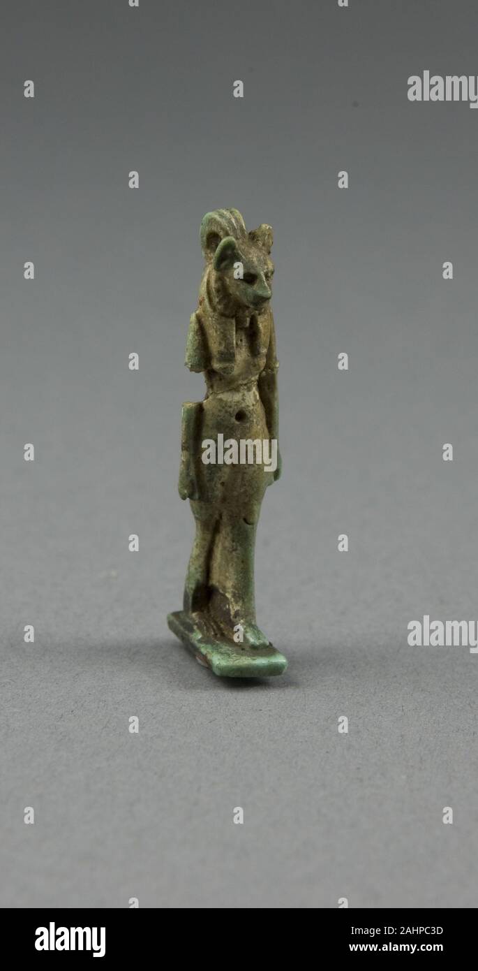 Ancient Egyptian. Amulet of the Goddess Bastet. 1069 BC–656 BC. Egypt ...