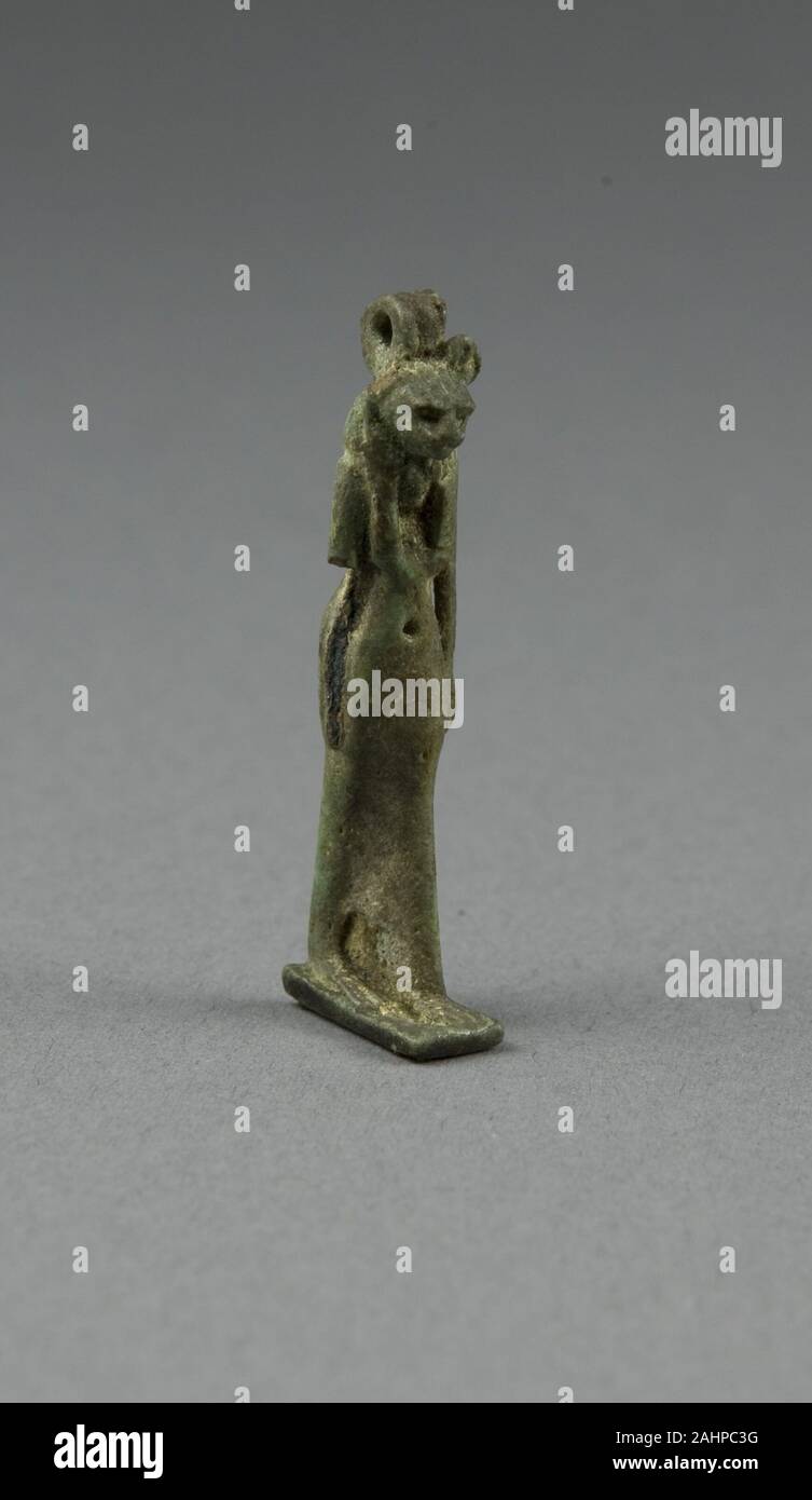 Ancient Egyptian. Amulet of the Goddess Bastet. 1070 BC–656 BC. Egypt ...