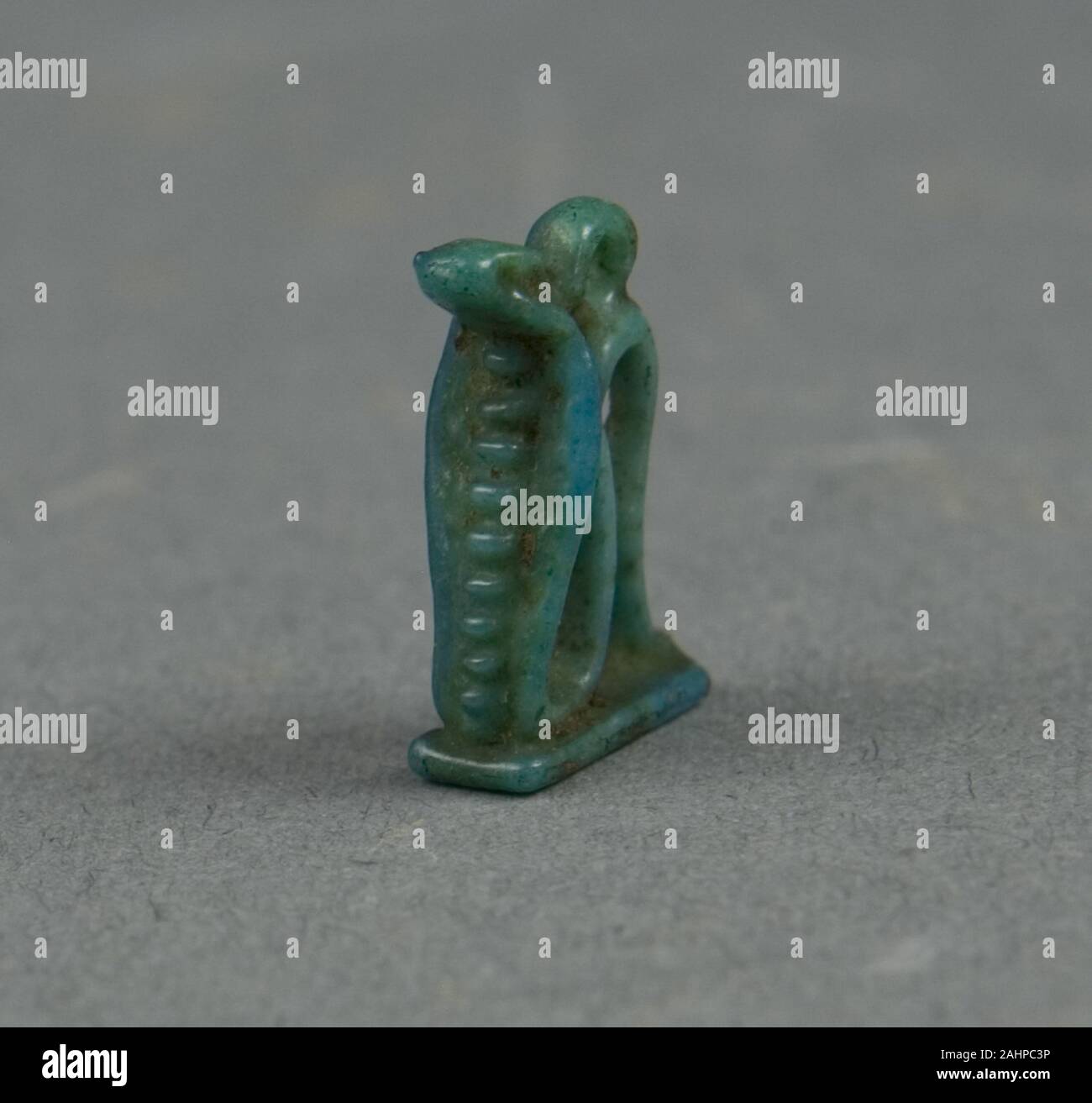 Ancient Egyptian. Amulet of a Serpent. 1070 BC–525 BC. Egypt. Faience ...