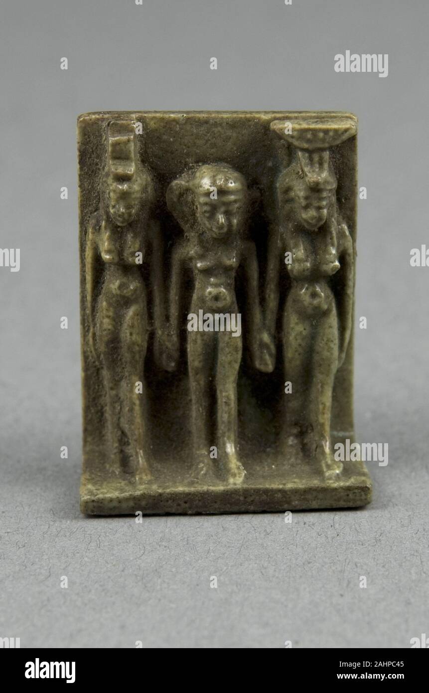 Ancient Egyptian. Amulet of the Goddesses Isis and Nephthys with Horus ...