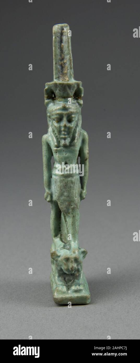 Ancient Egyptian. Amulet of the God Nefertem. 1070 BC–656 BC. Egypt ...