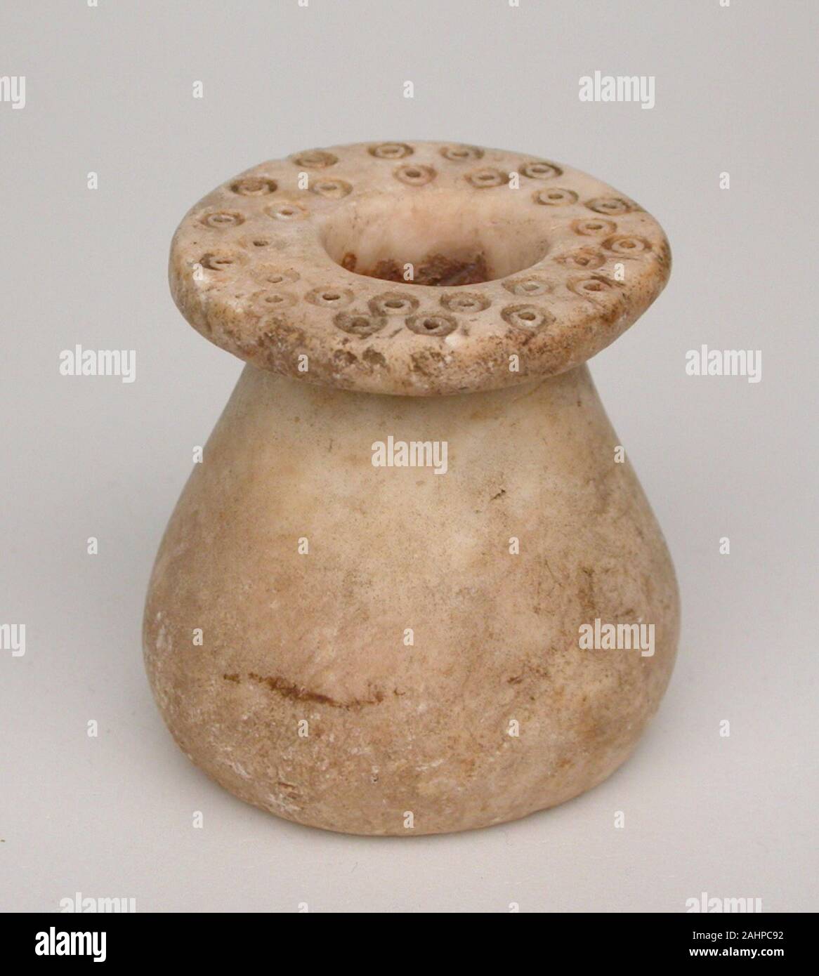 Ancient Egyptian. Vessel. 1550 BC–1295 BC. Egypt. Calcite Stock Photo ...