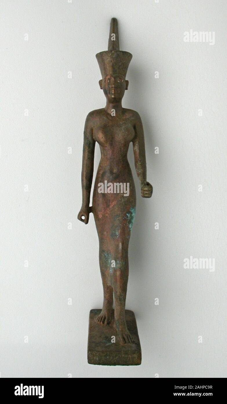 Ancient Egyptian. Statuette of the Goddess Neith. 945 BC–332 BC. Egypt ...