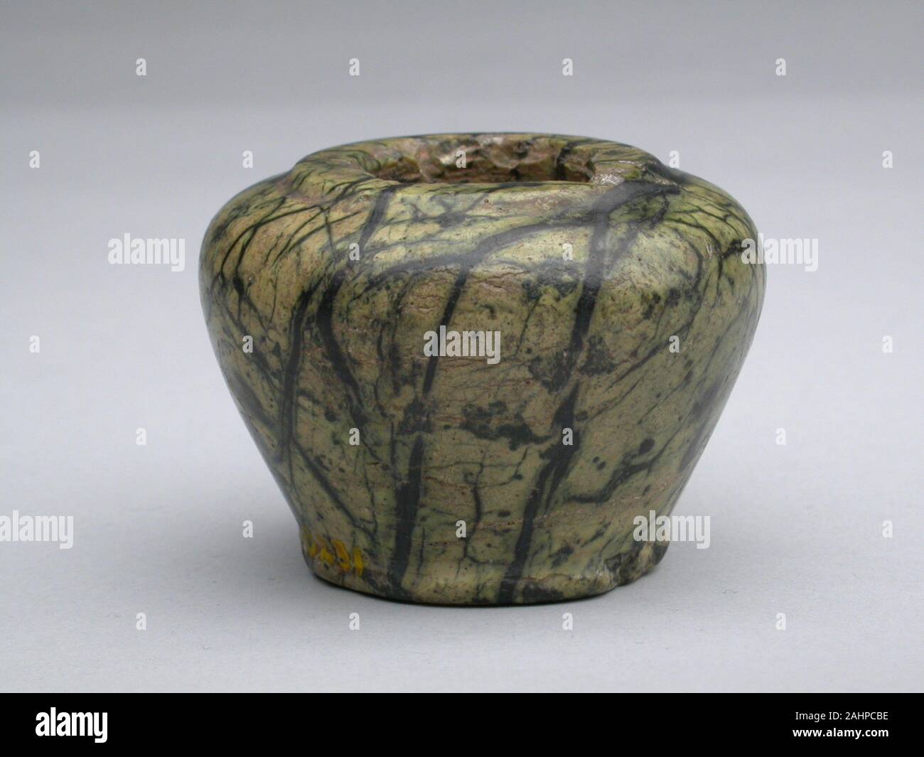 Ancient Egyptian. Kohl Jar. 1550 BC–1069 BC. Egypt. Stone Stock Photo ...