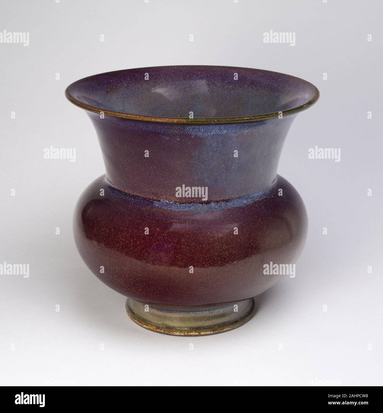 Trumpet-Mouthed Flowerpot. 1400–1499. China. Jun ware; stoneware with ...