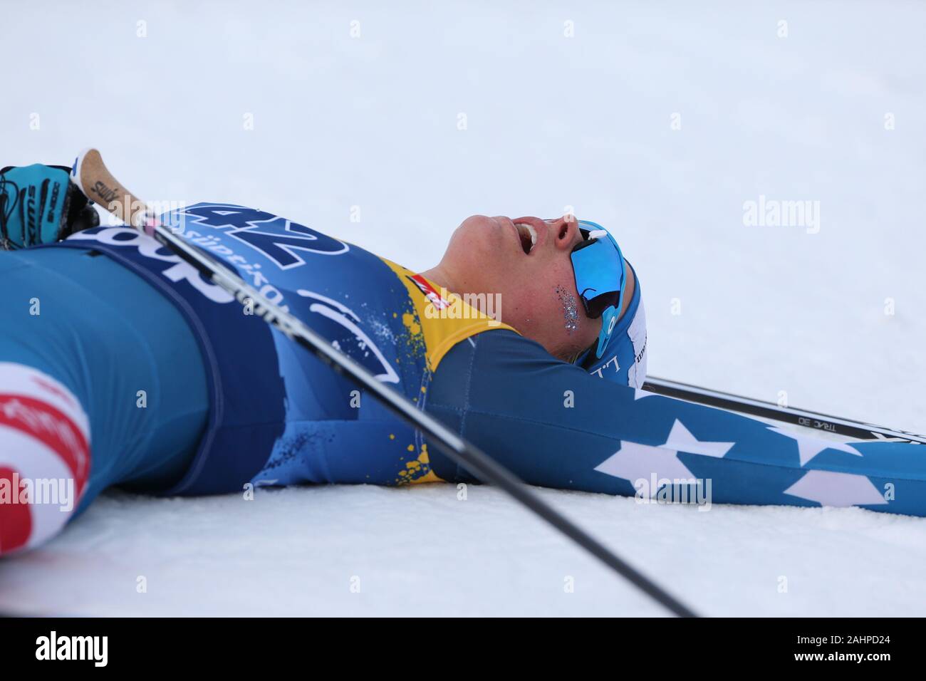 Jessica Diggins (USA) during the Women 15 km Interval Start Free of the ...