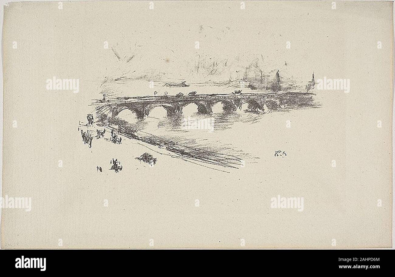 James McNeill Whistler. Evening, Little Waterloo Bridge. 1896. United ...